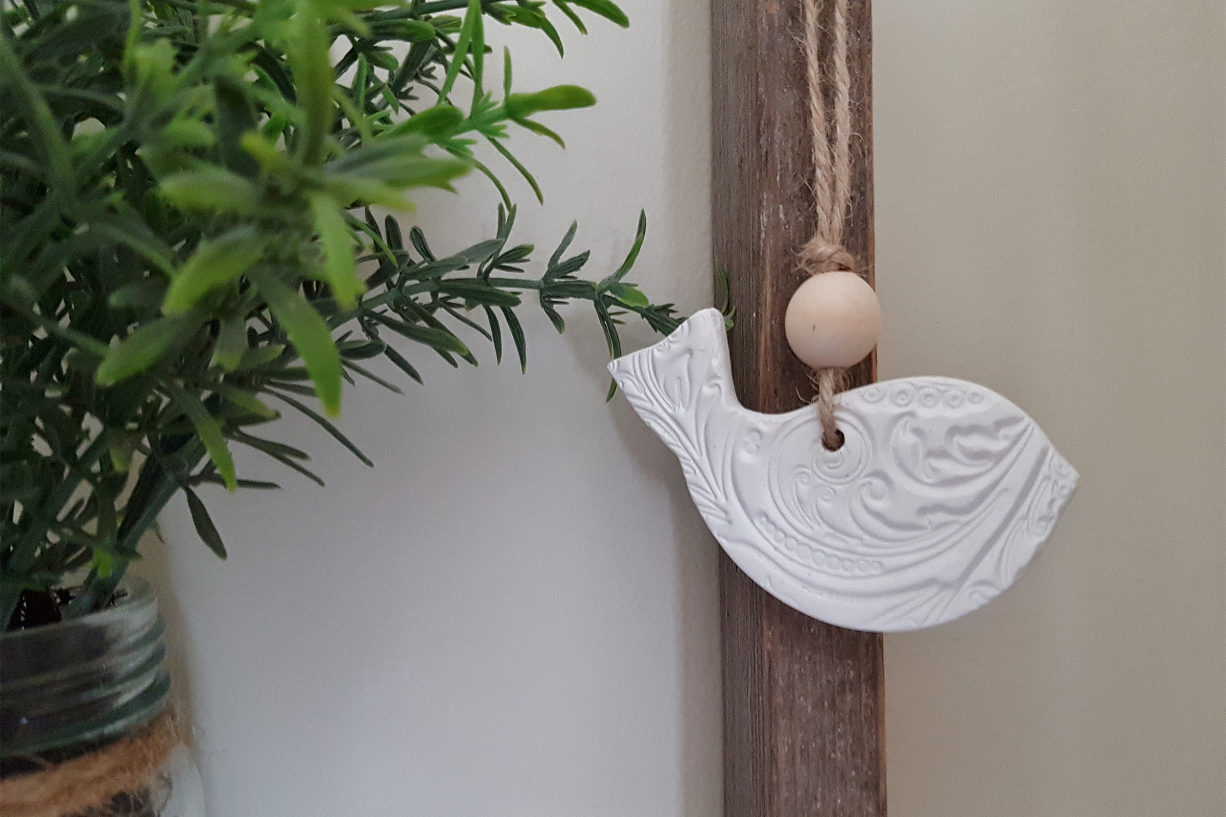 Embossed Clay Diffuser Ornaments - Living Well Oils