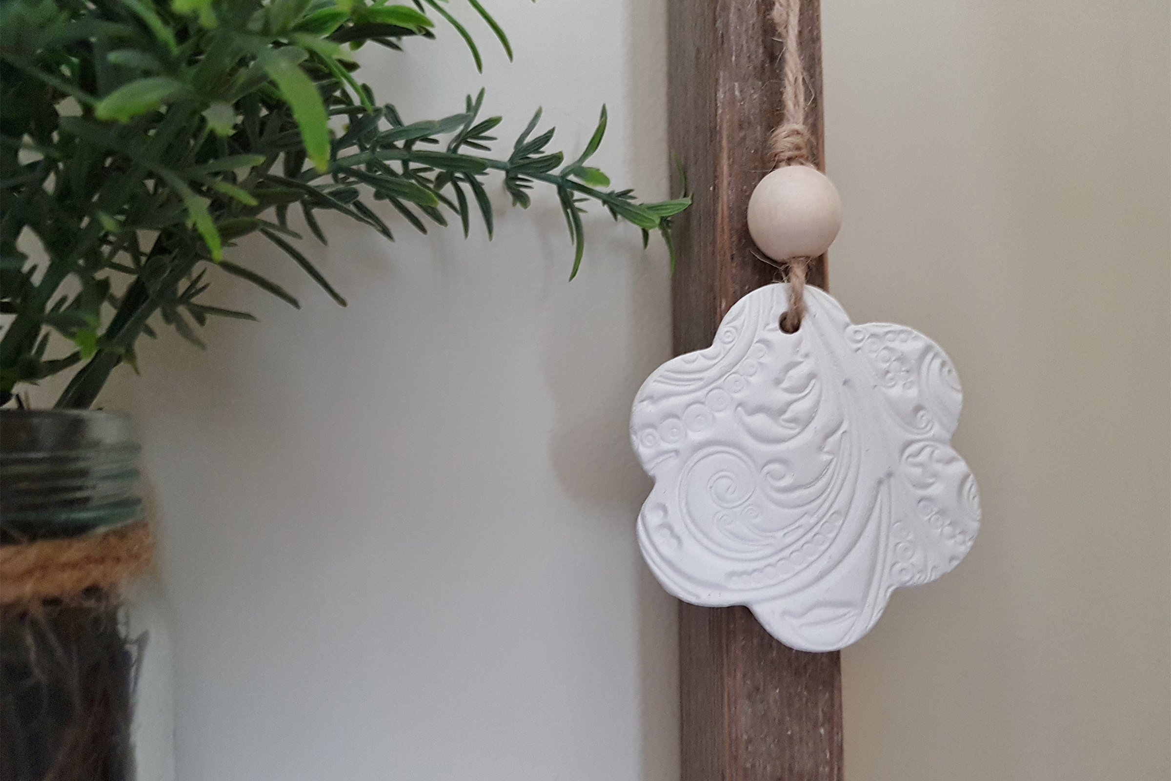 Embossed Clay Diffuser Ornaments - Living Well Oils